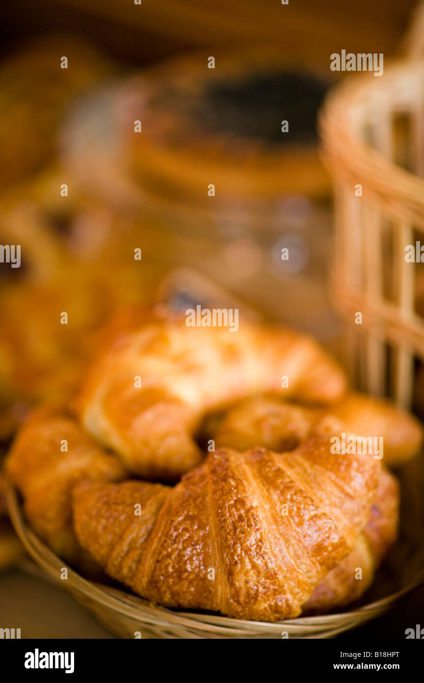 inside a bakery with bread. pastry cakes and muffins Stock Photo - Alamy
