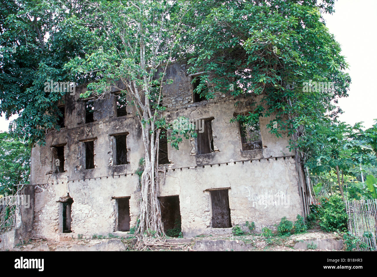Maradoka ruins near Hell Ville, Nosy Be Madagascar Stock Photo - Alamy