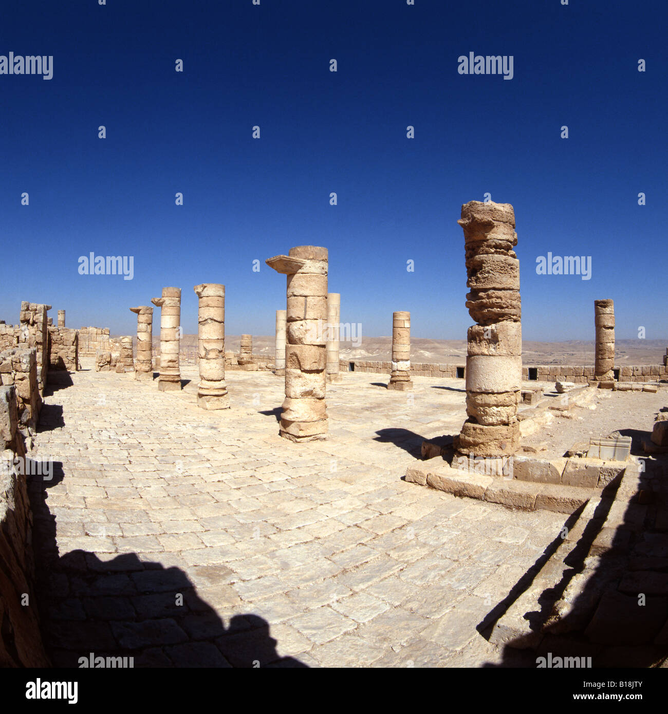 city of avdat (oboda) nabatean city founded 3rd cent BCE Stock Photo ...