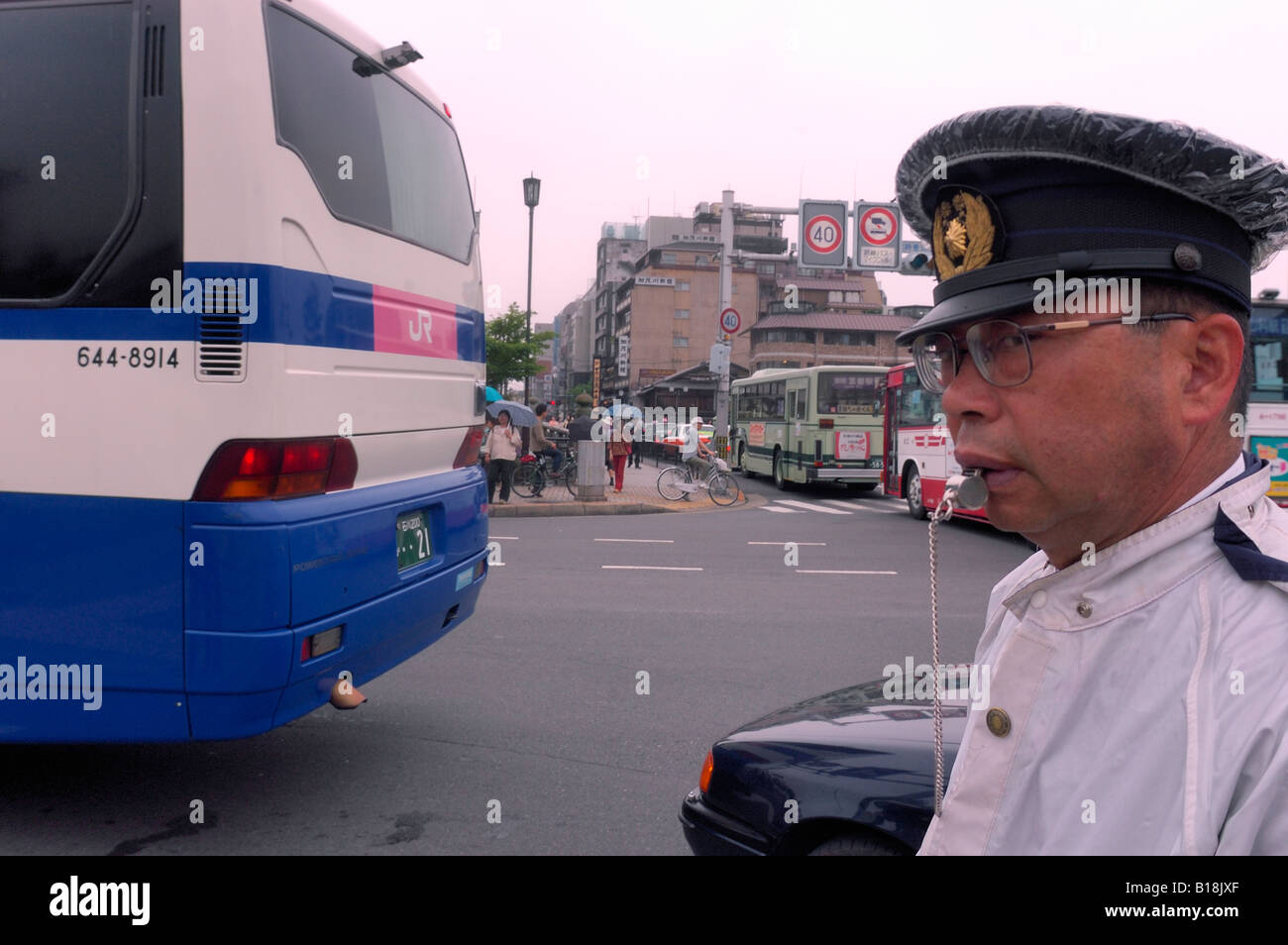 traffic police Kyoto Japan Stock Photo - Alamy