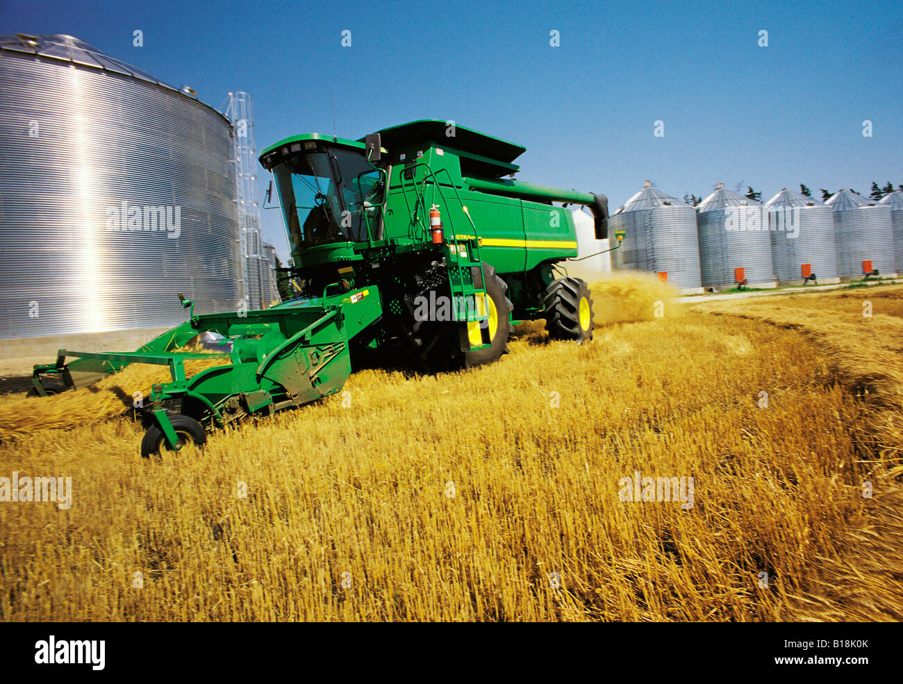 Combine harvester grain storage bins hi-res stock photography and ...