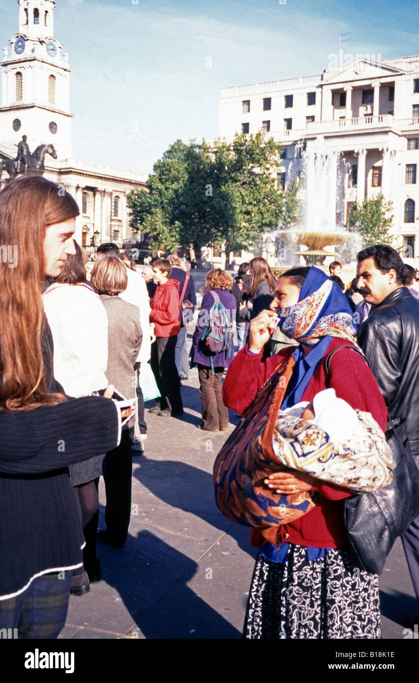 Eastern european beggars london hi-res stock photography and images - Alamy