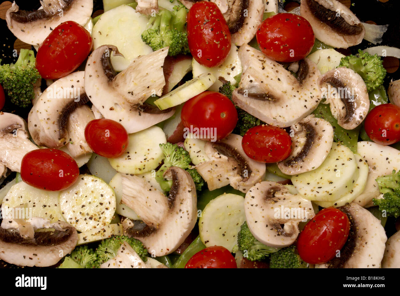 Cut Fresh Vegetables Stock Photo - Alamy