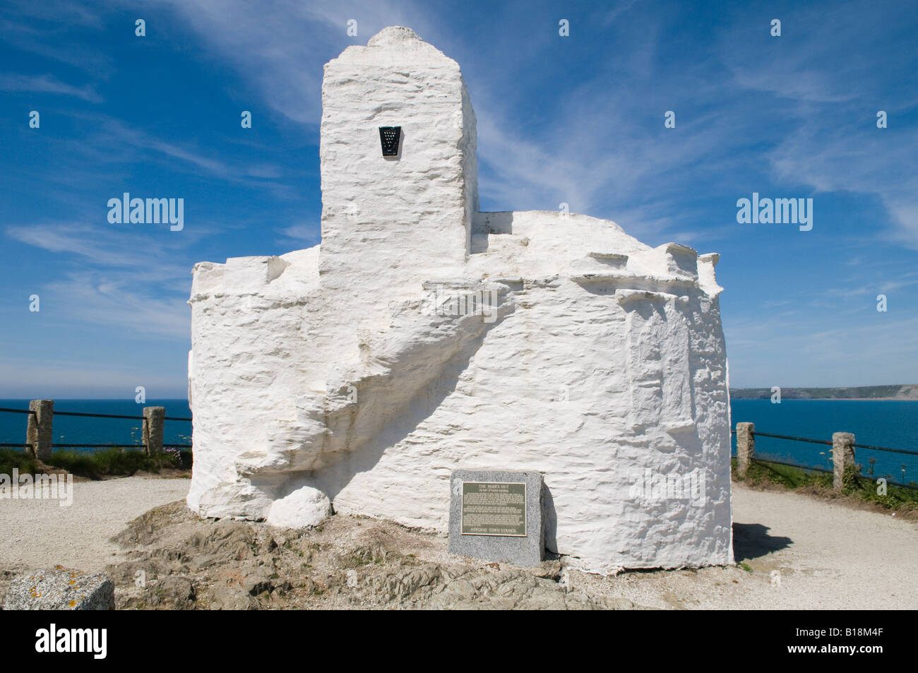 Huers Hut, Newquay Cornwall Stock Photo - Alamy Huers Hut, Newquay Cornwall Stock Photo - Alamy