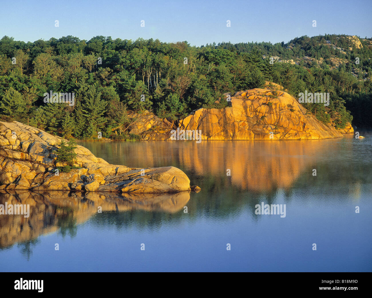 Reflection on george lake hi-res stock photography and images - Alamy
