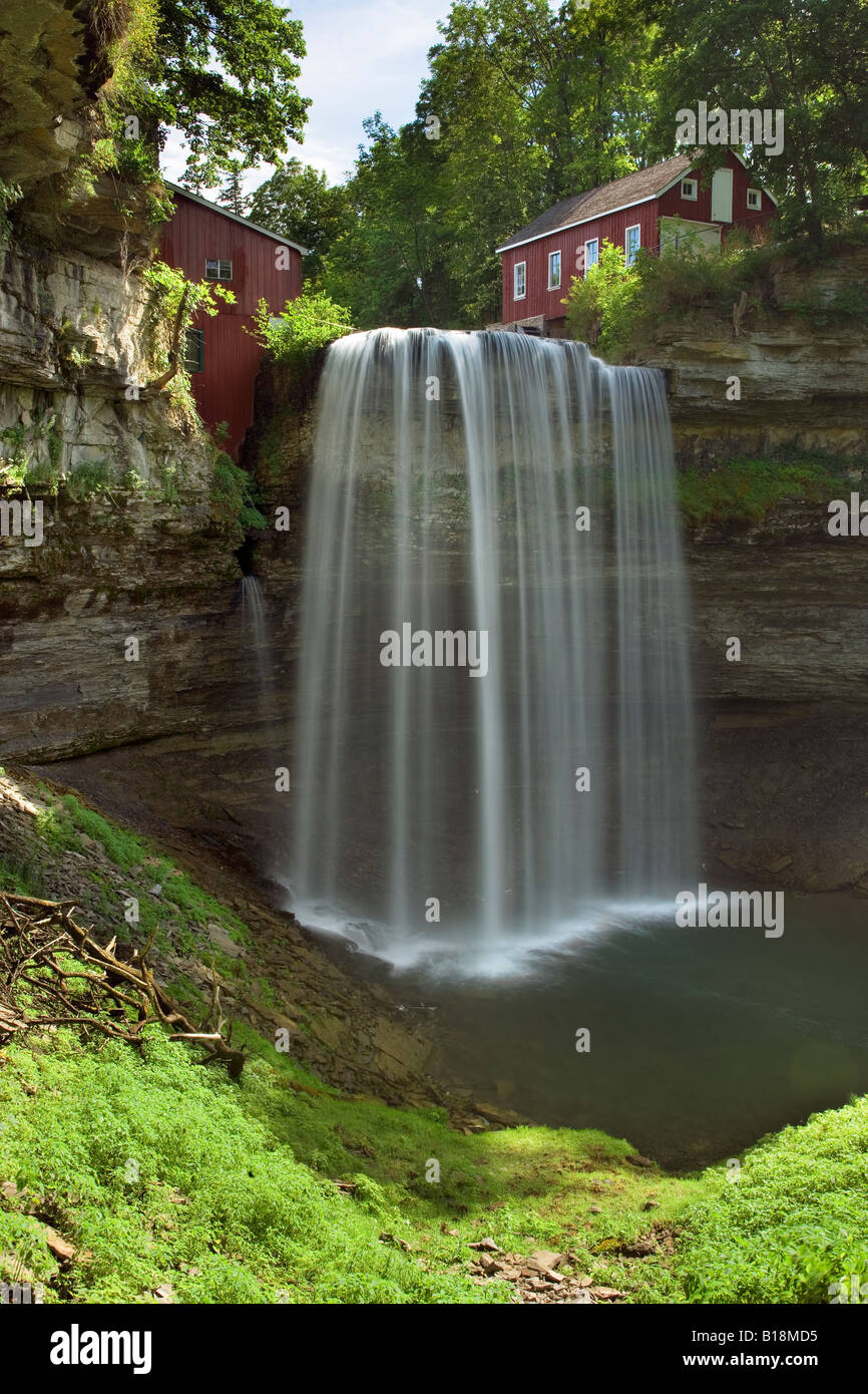 Decew Falls and Morning Star Mills, St. Catharines, Ontario Stock Photo ...