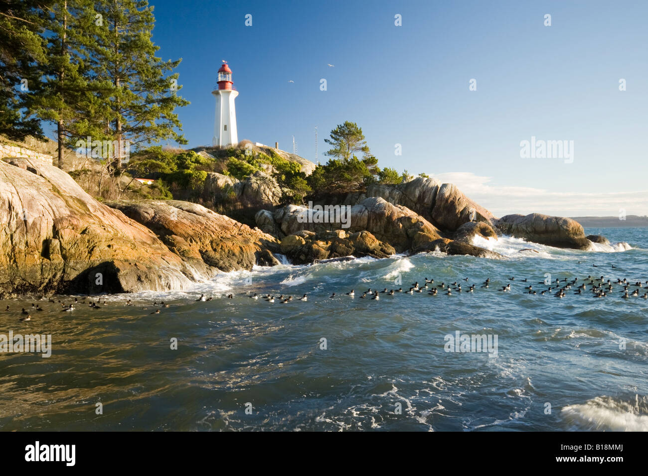 Point Atkinson lighthouse park in West Vancouver, British Columbia ...