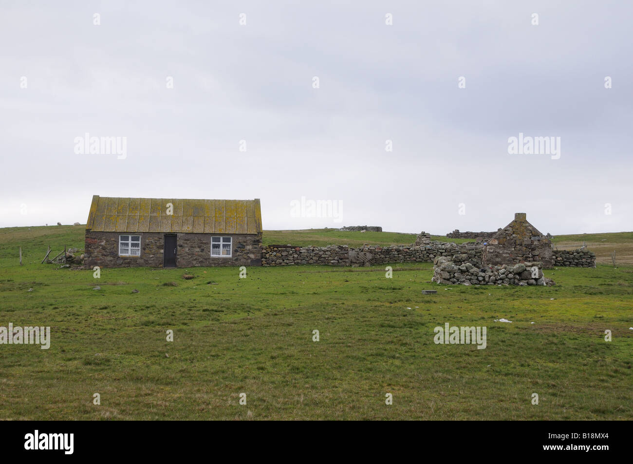 Shetland croft. In Shetland, people use stones as their primary ...