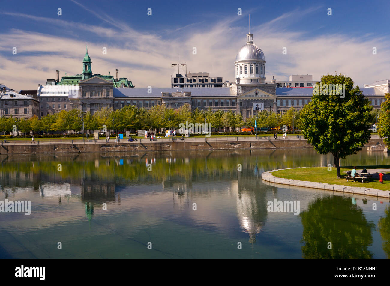 Bonsecours Market, Marche Bonsecours seen from the Bonsecours Basin ...