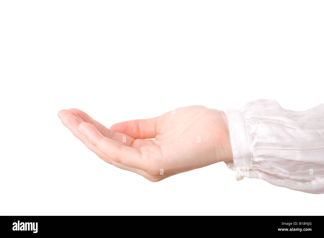 Open hand. Holding, begging, giving, showing concept Stock Photo - Alamy