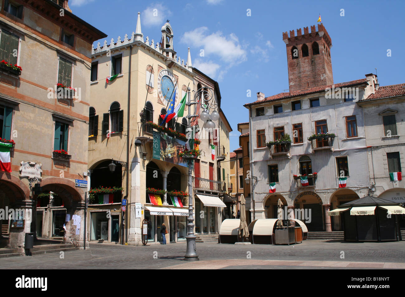 square in Bassano del Grappa Veneto Italy Stock Photo - Alamy