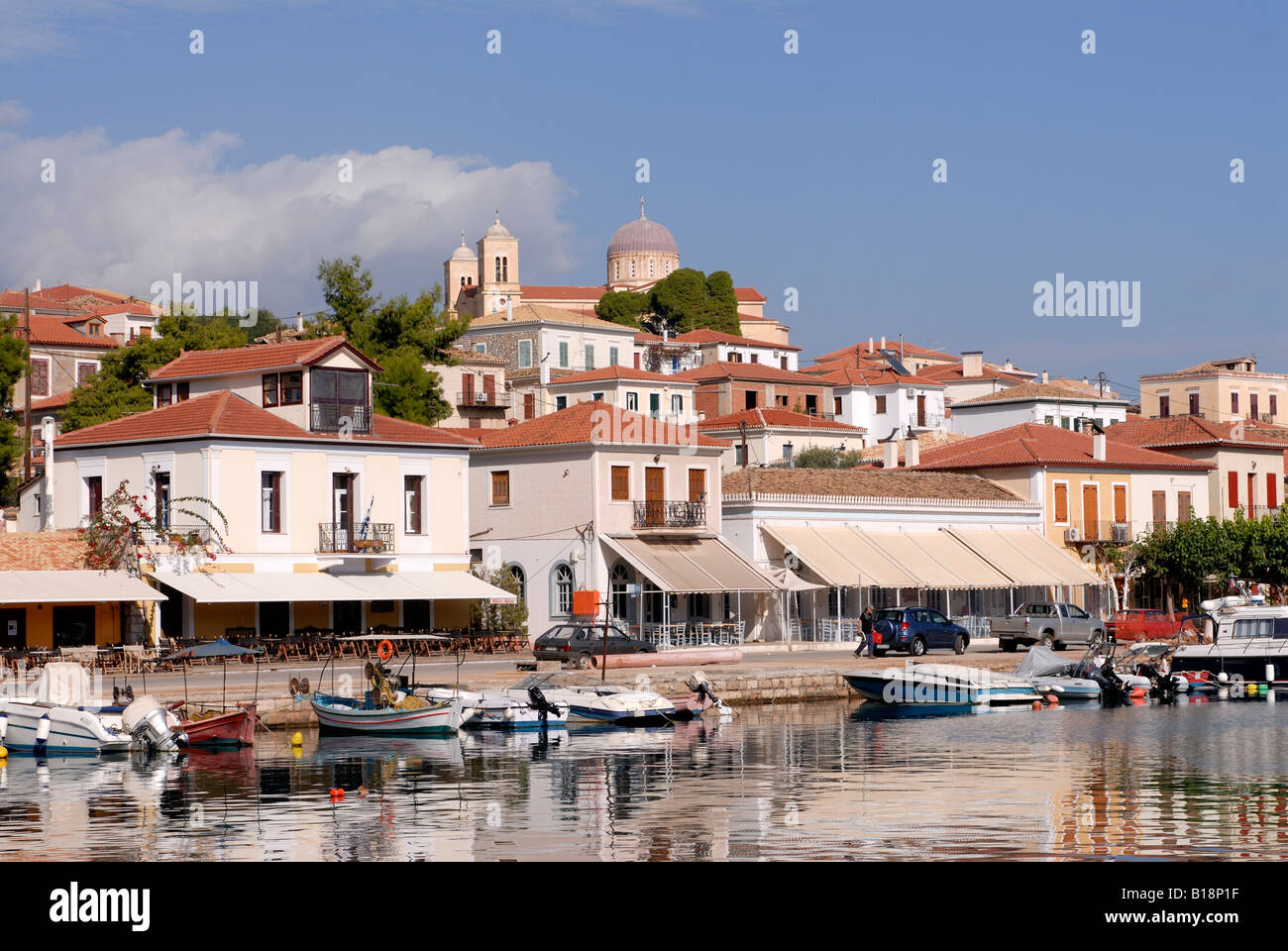Town view of Galaxidi, Greece Stock Photo - Alamy