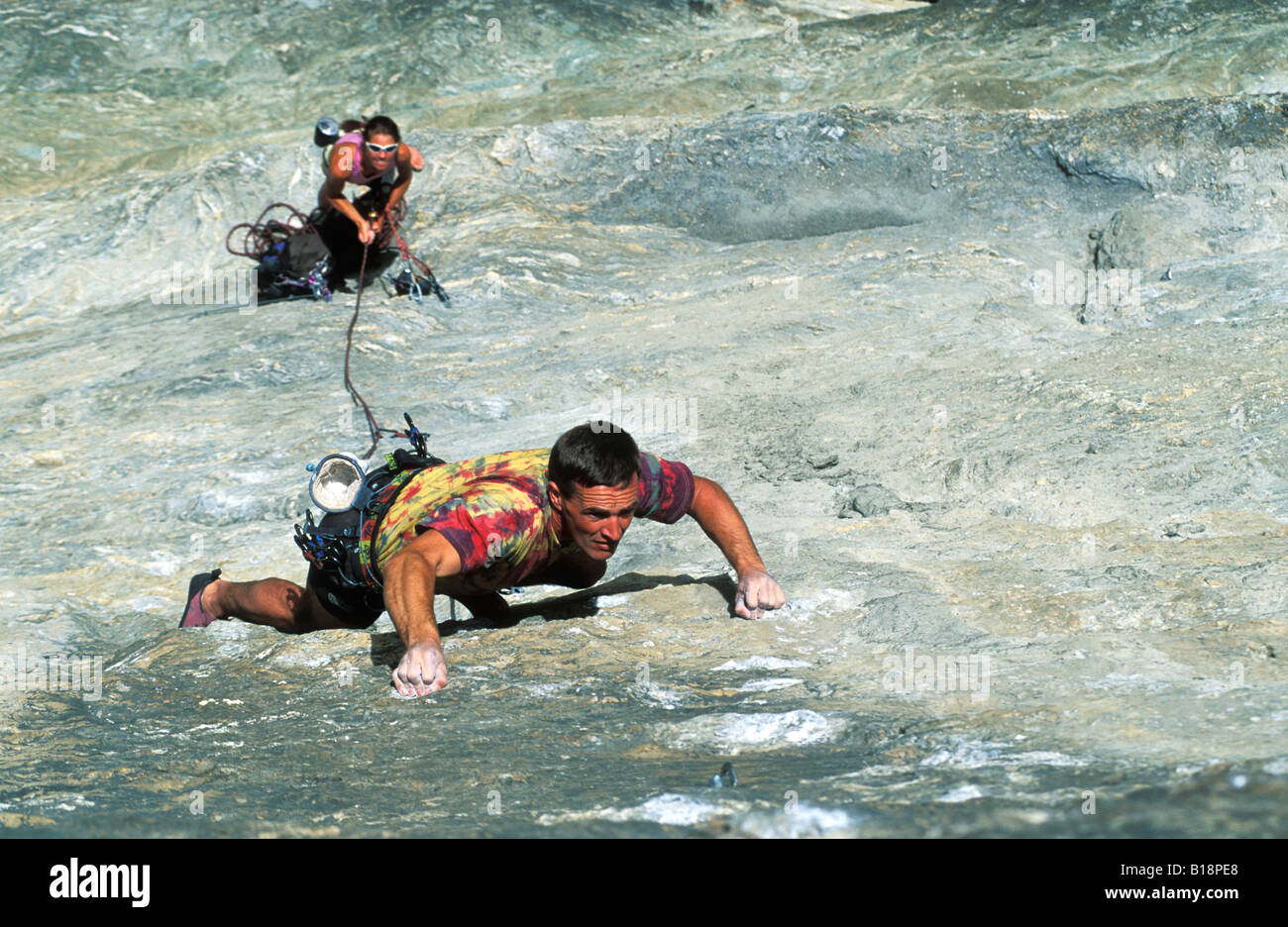 Steve Monks on a second ascent of The Little Big Wall Wanaka South ...