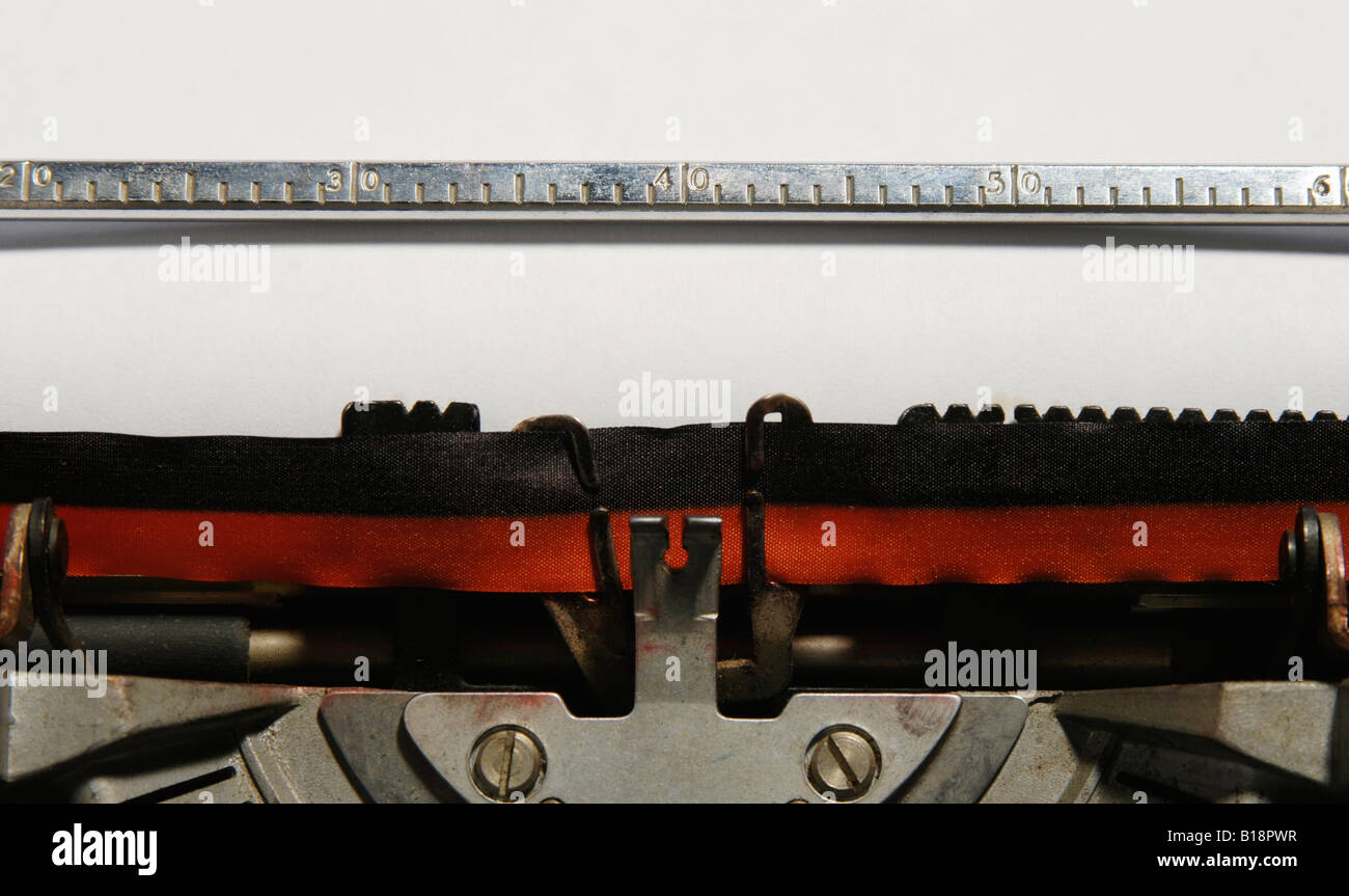 red and black typewriter ribbon Stock Photo - Alamy