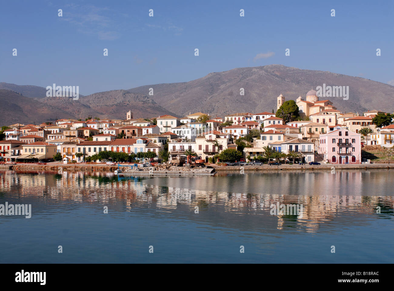 Town view of Galaxidi, Greece Stock Photo - Alamy