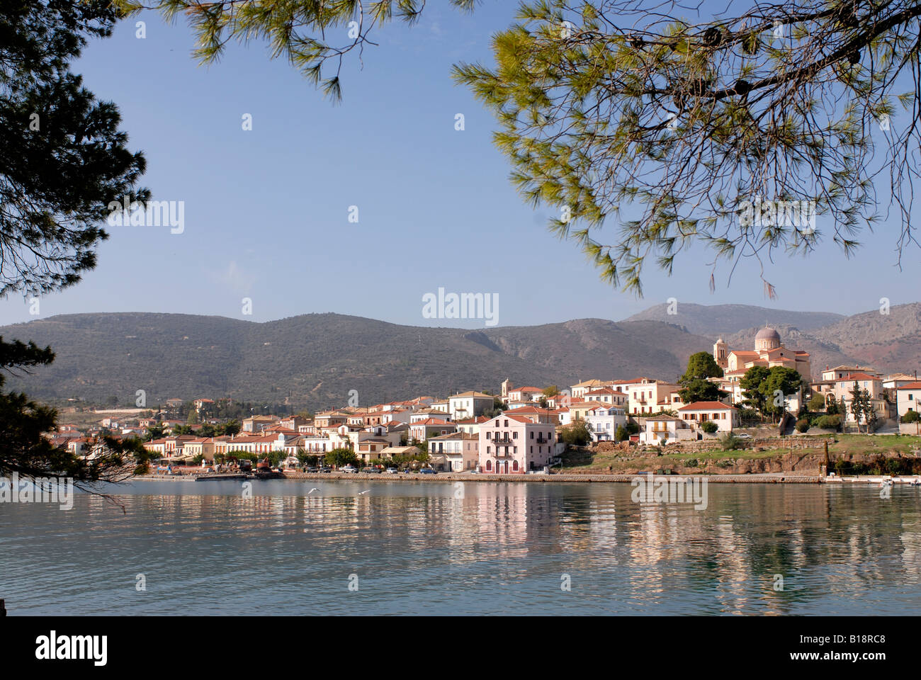 Town view of Galaxidi, Greece Stock Photo - Alamy