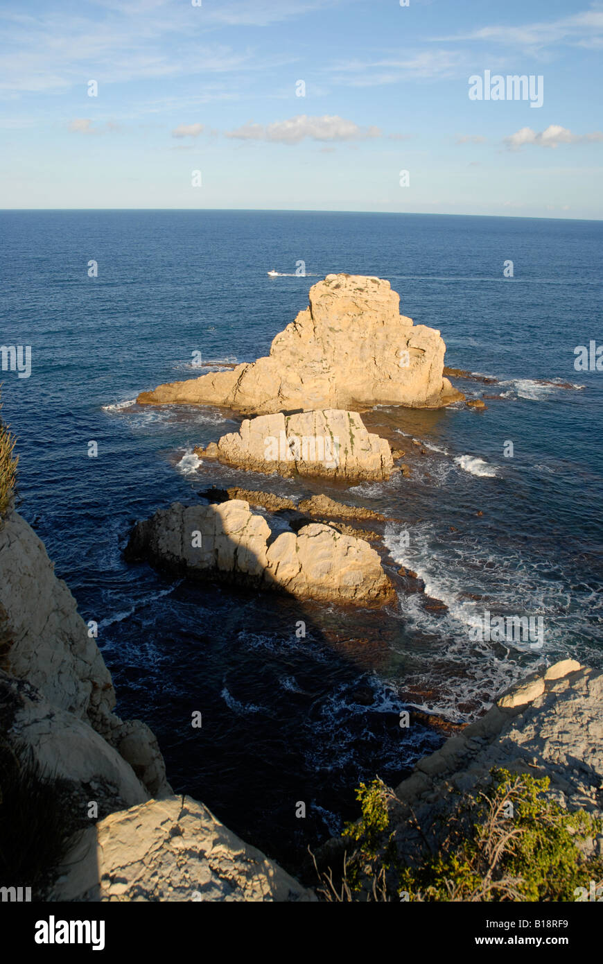 view from Cap Prim / Cabo de San Martin, the headland at Portichol ...