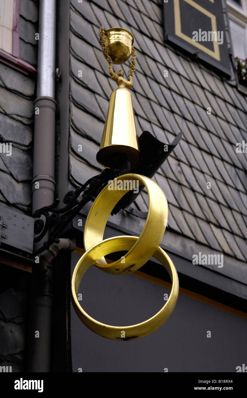 gold rings jewellers slate clad building markt platz market square ...