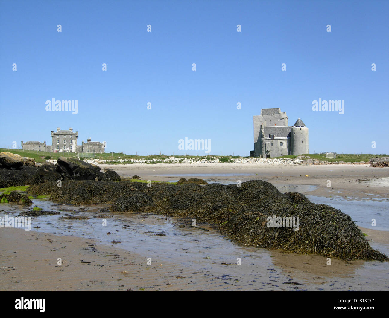 Breachacha Castle on the island of Coll, Inner Hebrides, Scotland Stock ...