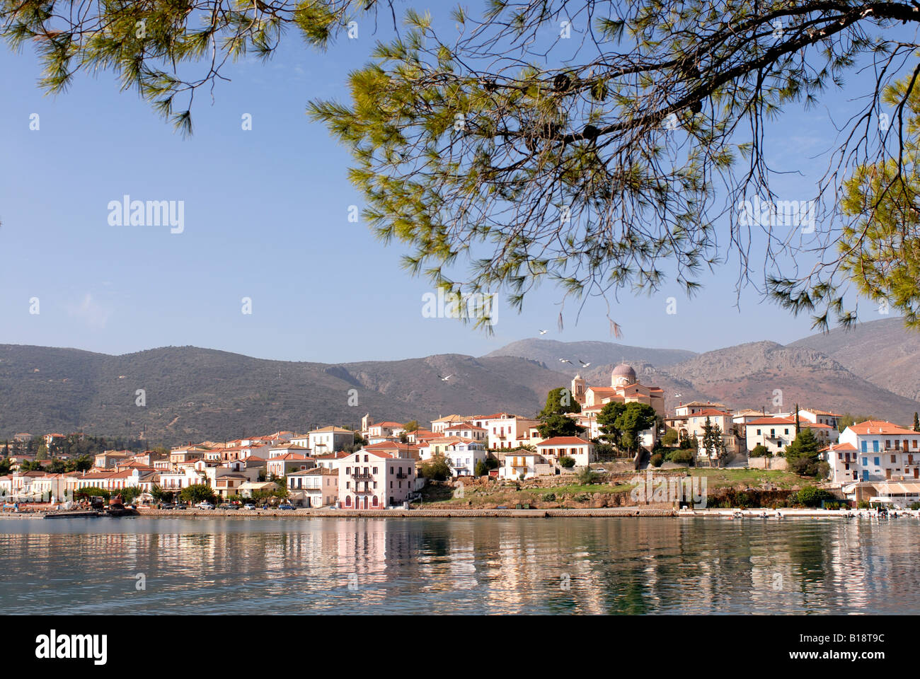 Town view of Galaxidi, Greece Stock Photo - Alamy