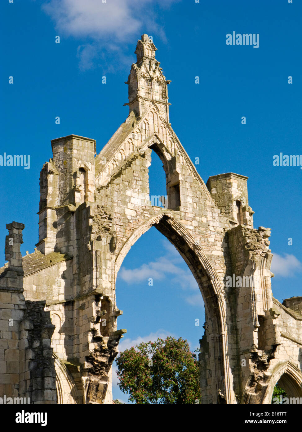 Ruins of part of Howden Minster Howden East Yorkshire UK Stock Photo ...