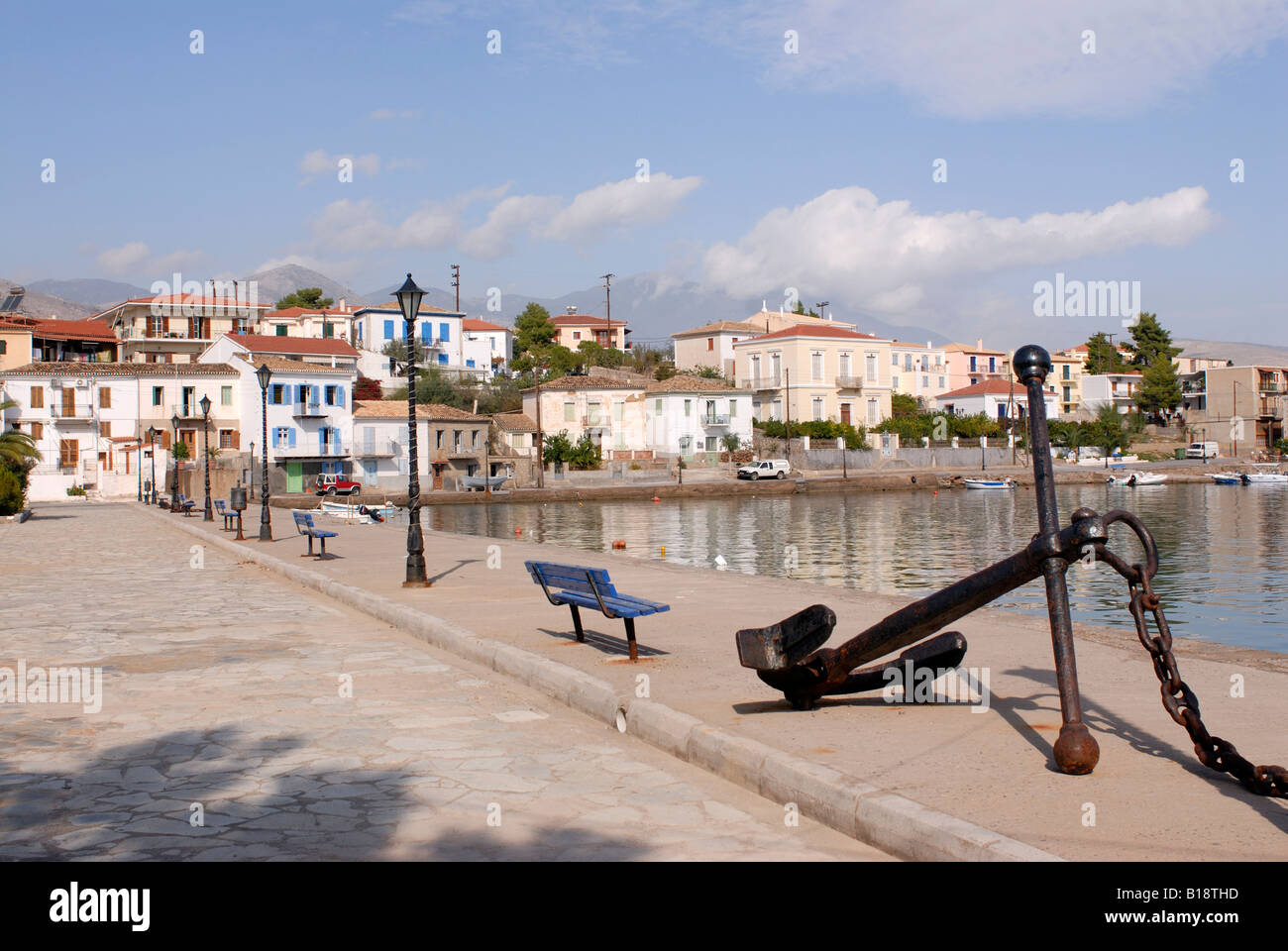 Town view of Galaxidi, Greece Stock Photo - Alamy