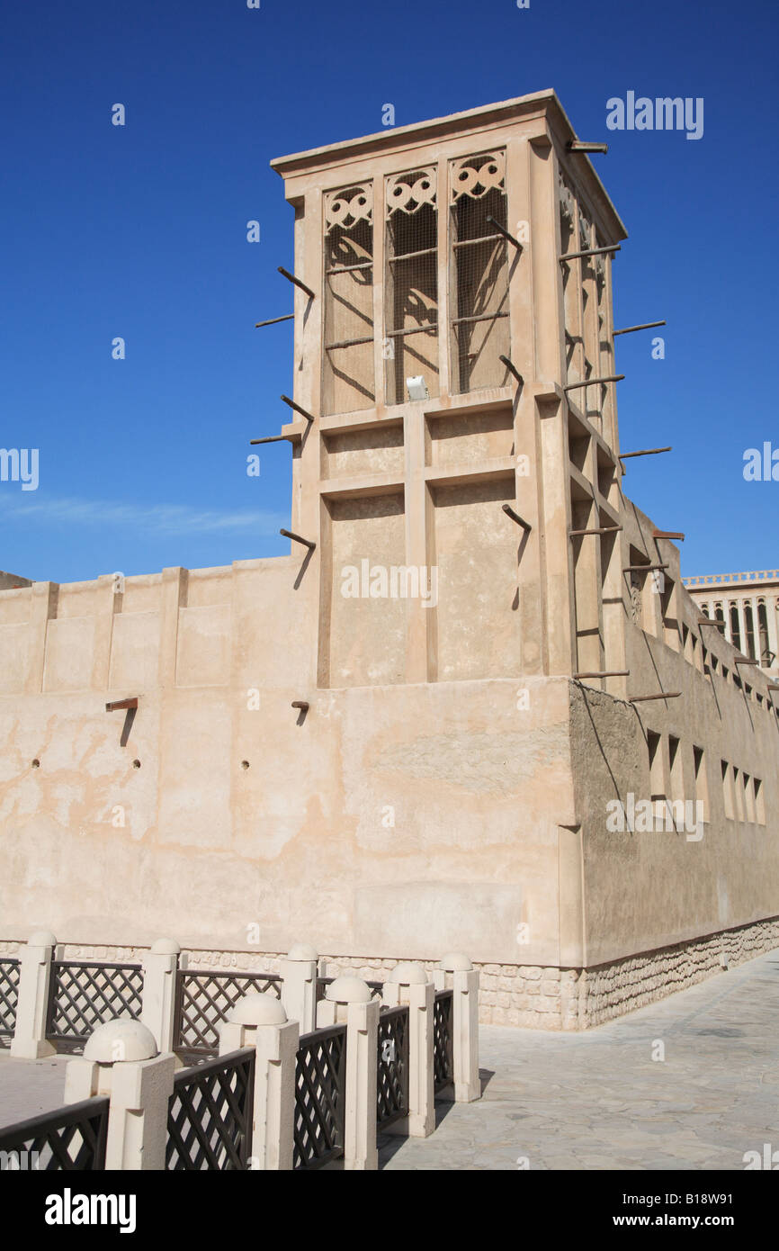 Wind Tower Architecture Bastakia Quarter Bur Dubai Dubai United Arab ...