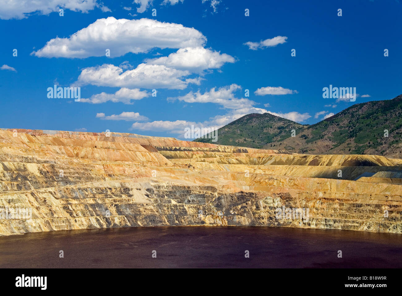 Berkeley Pit, Butte, Montana, USA Stock Photo - Alamy