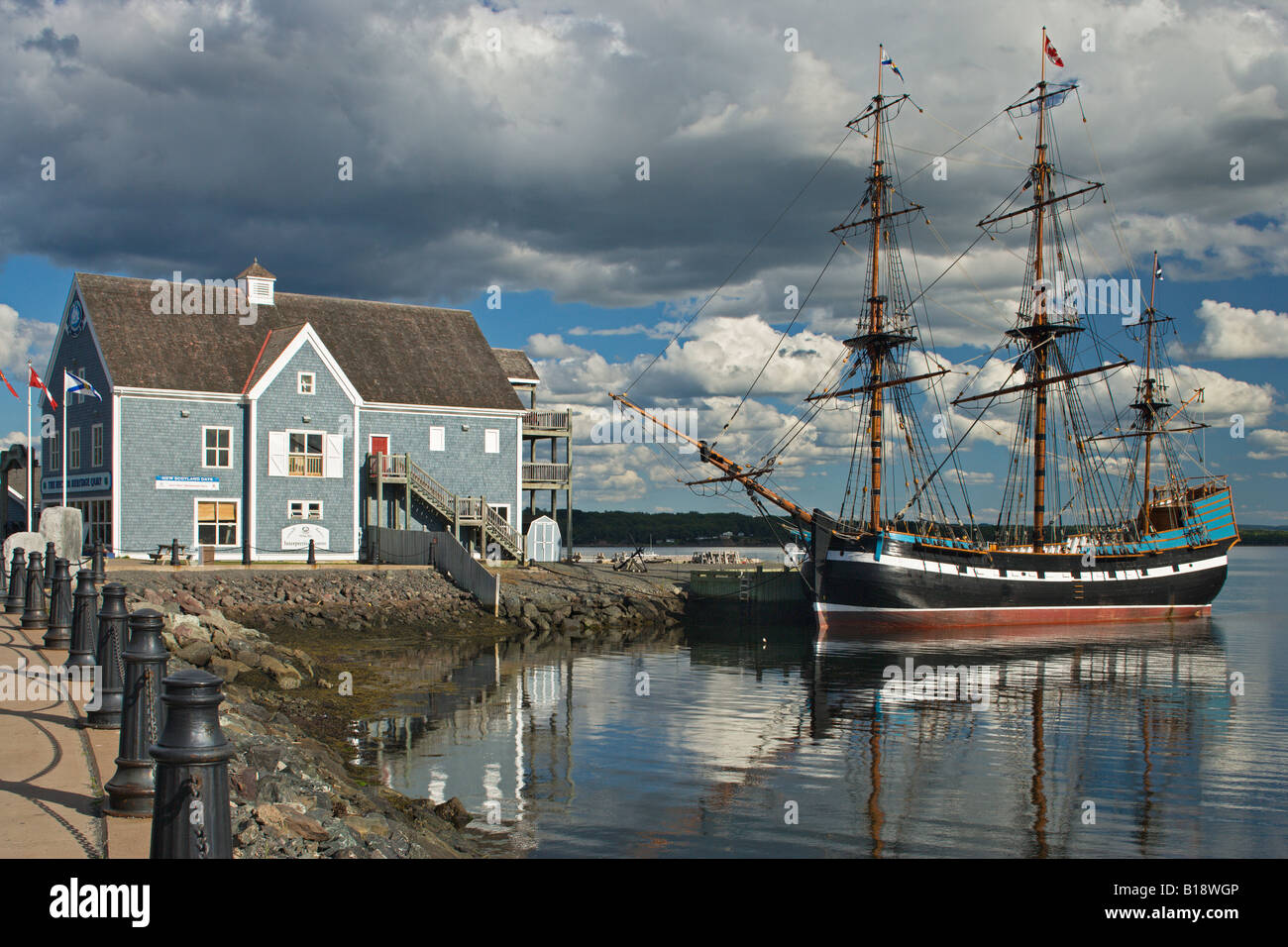The Hector at the Harbour Quay in Pictou Nova Scotia, Canada Stock ...