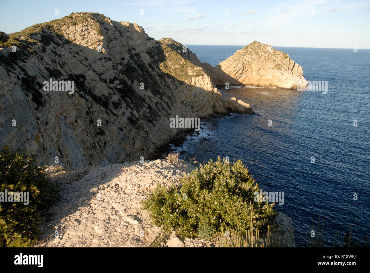Cap Prim, Cabo de San Martin, the headland at Portichol, Javea ...