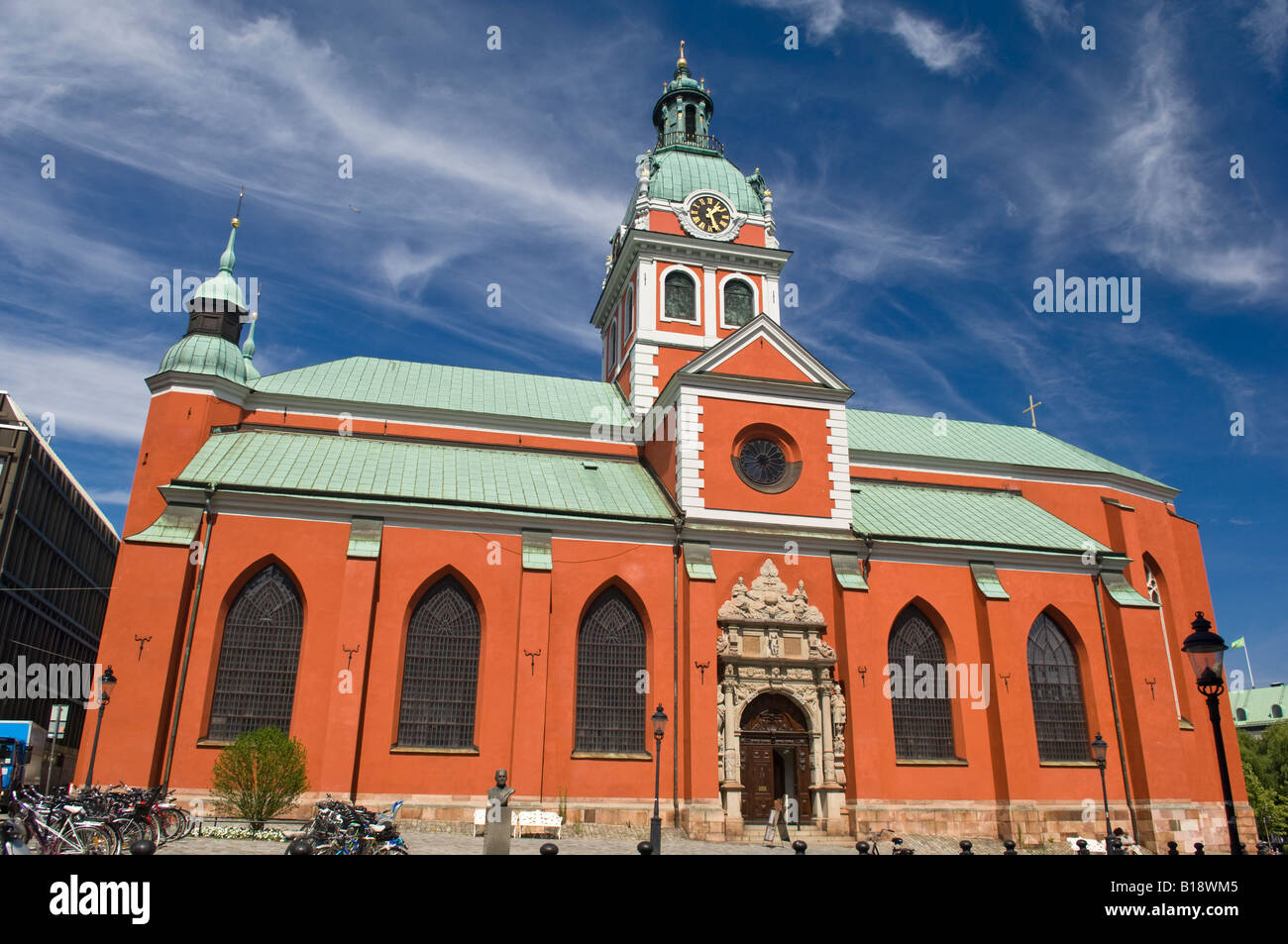 Saint Jacob's Church or Sankt Jacobs Kyrka near the Royal Opera House ...