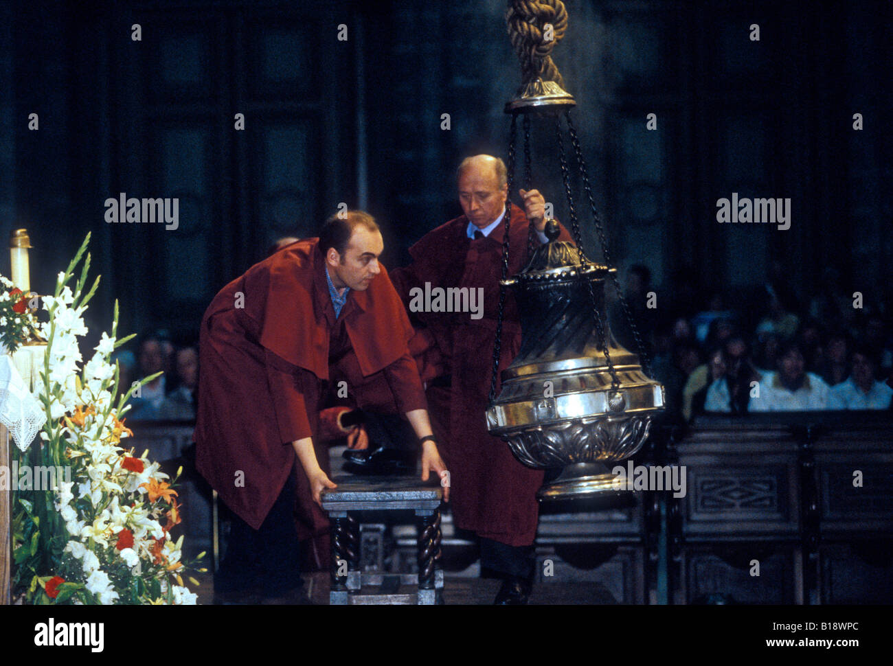 Spaniards, Spanish priest, priest, padre, Botafumeiro, Cathedral ...