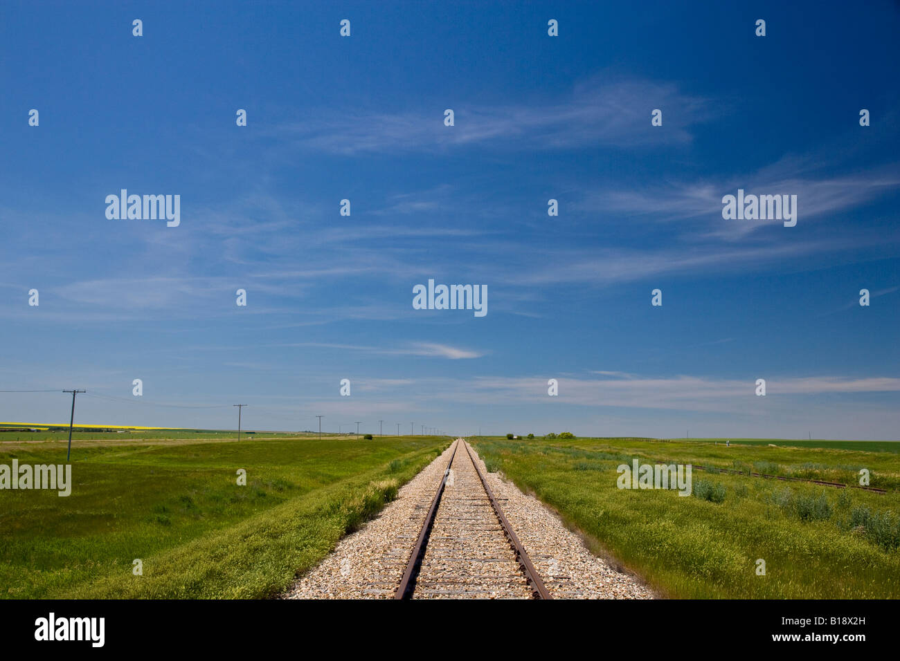 railroad near Neville, Saskatchewan, Canada Stock Photo - Alamy
