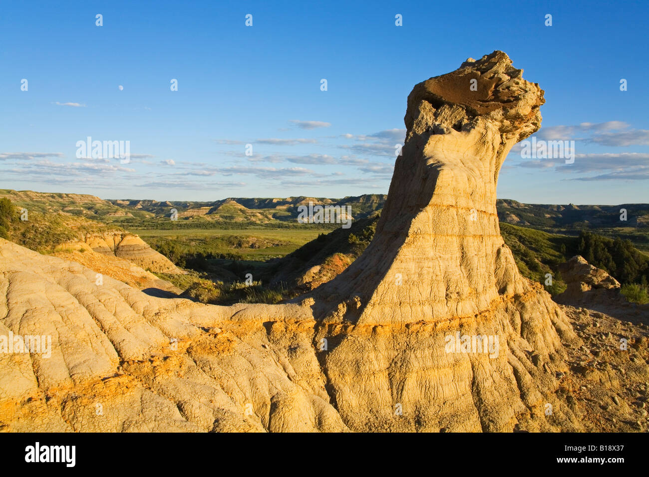 Slump block area in Theodore Roosevelt National Park North Unit ...