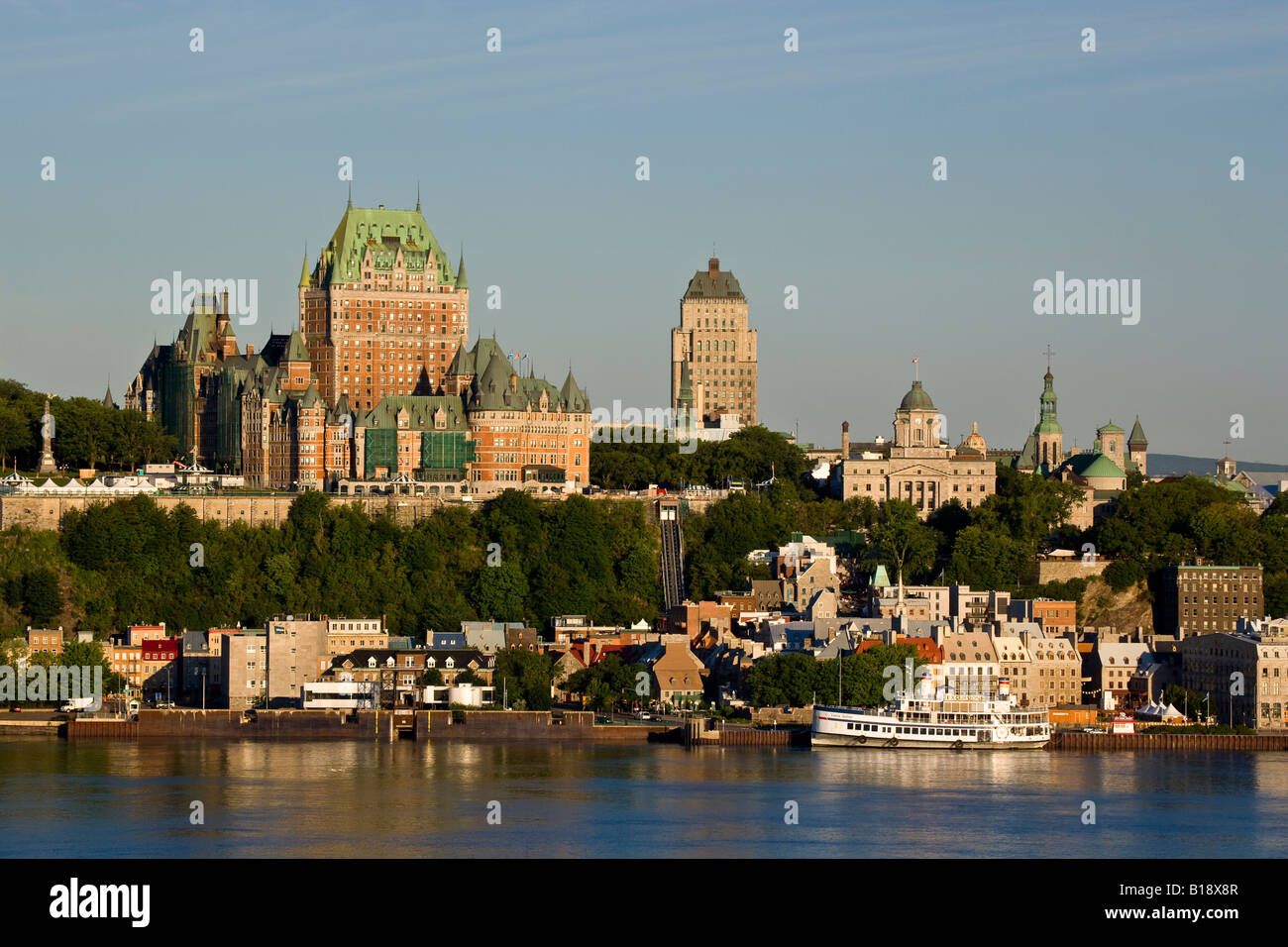 View of Quebec City from Levis, Quebec, Canada Stock Photo - Alamy
