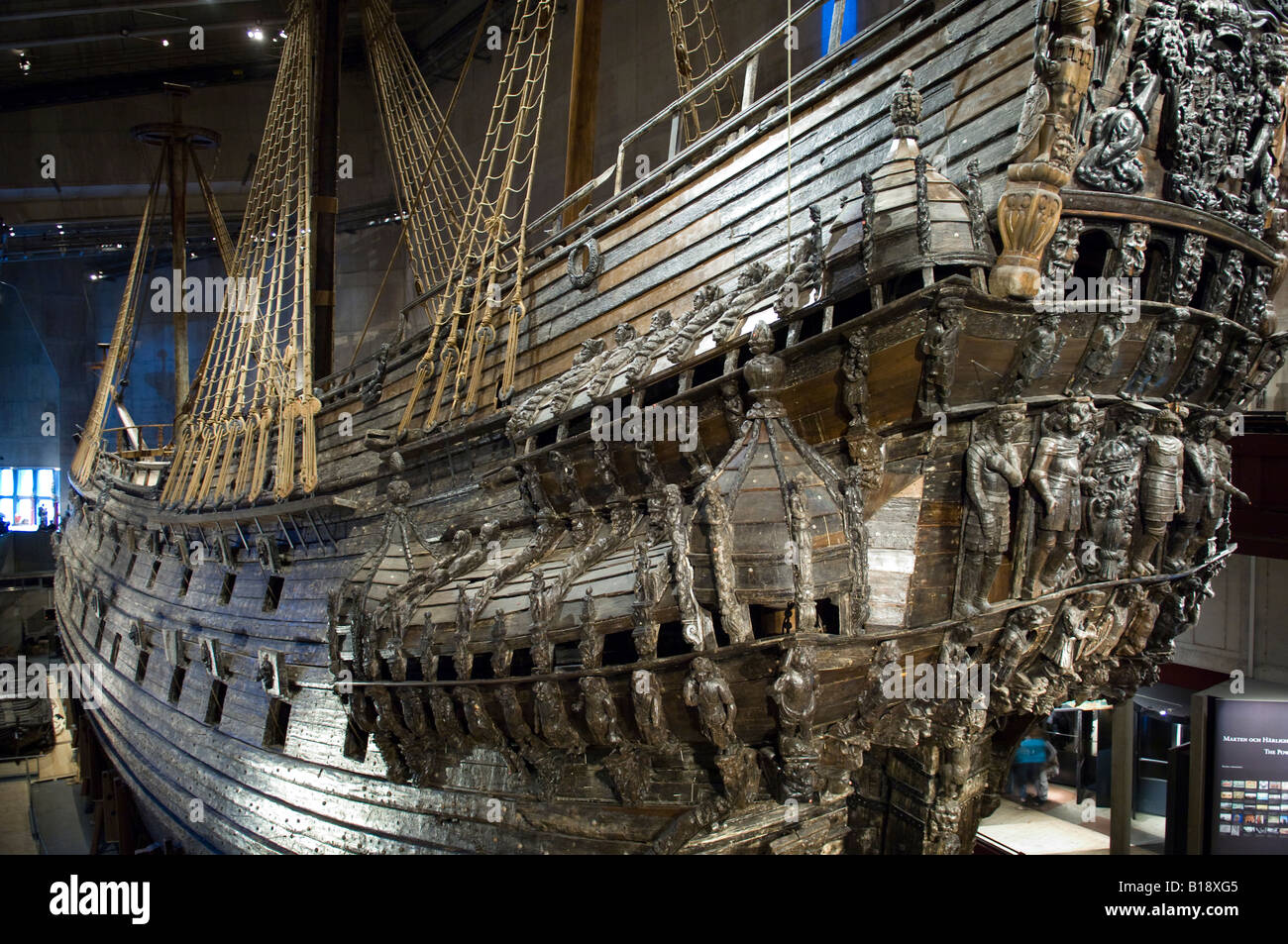 Horizontal view of the Vasa from the Stern. Stockholm, Sweden Stock ...