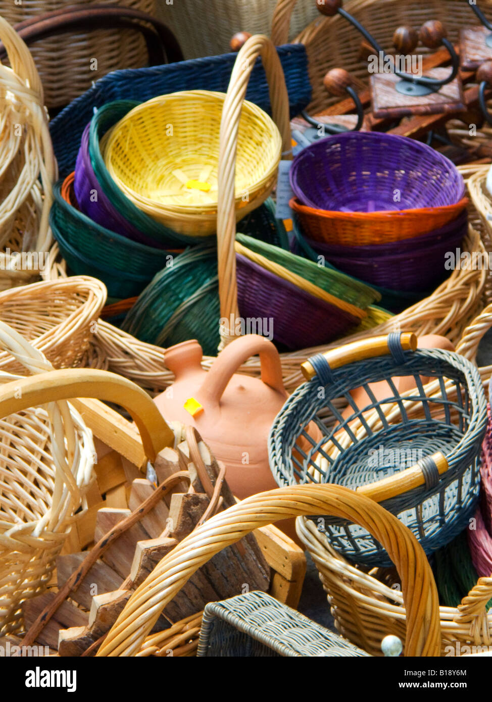 Baskets typical handicraft hi-res stock photography and images - Alamy