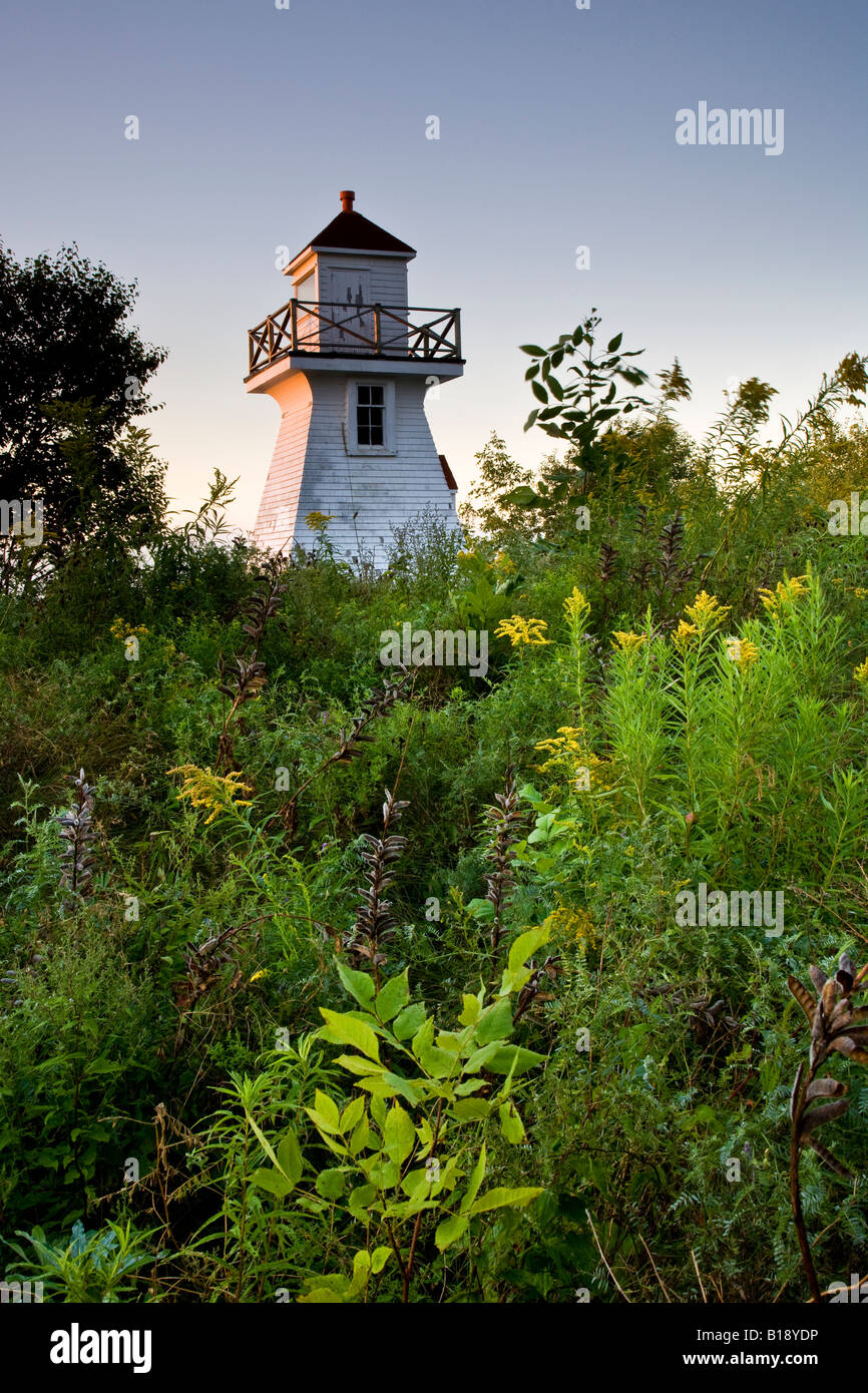 Lighthouse on Kingston Penninsula, New Brunswick, Canada Stock Photo ...