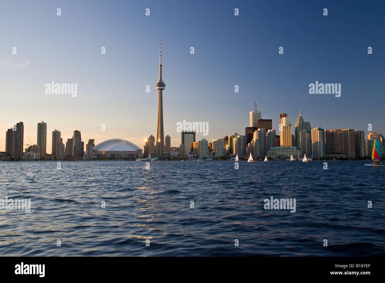 Toronto skyline viewed from Center Island, Toronto, Ontario, Canada ...