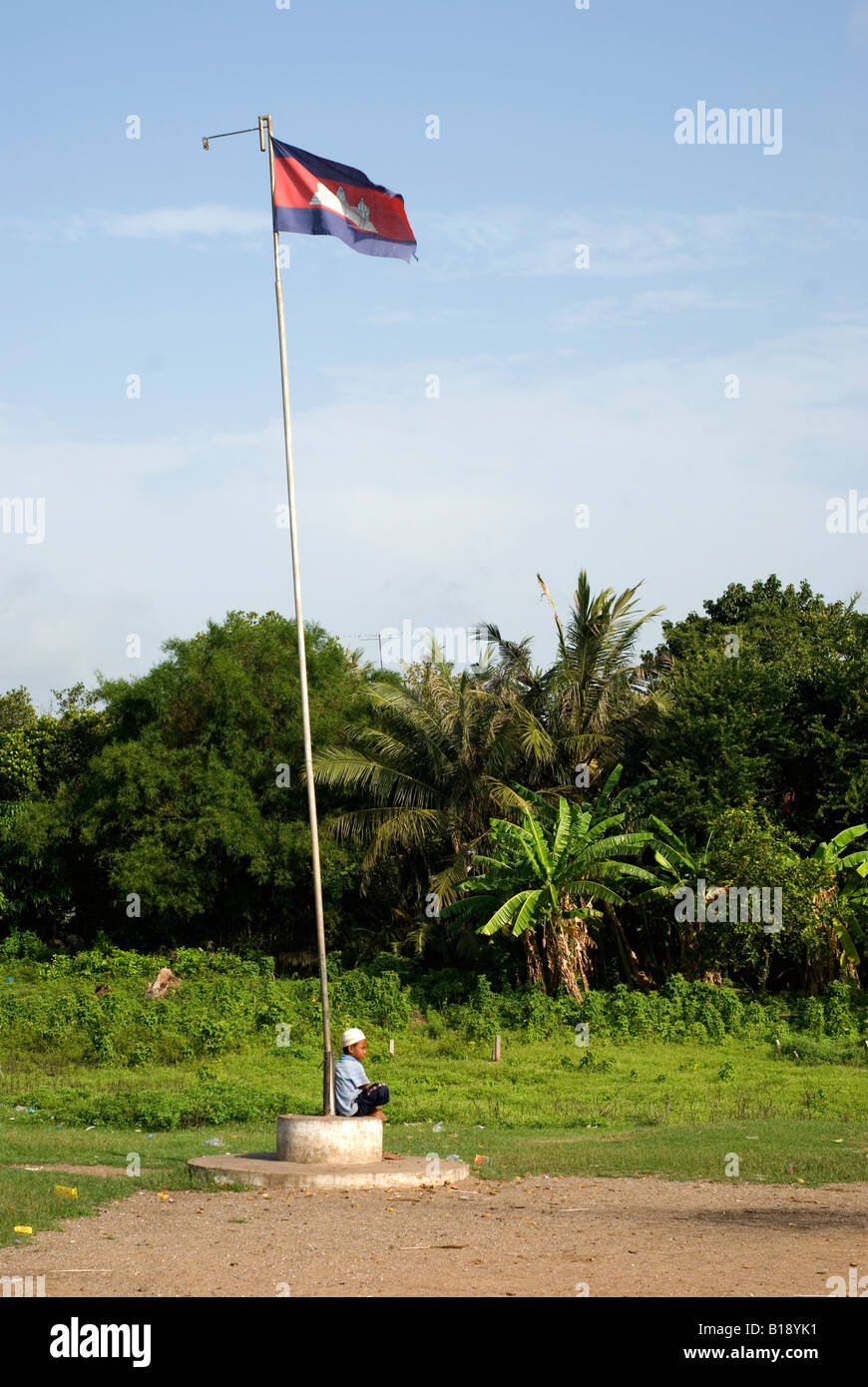 Cambodia Kompong Cham Cham village scene Stock Photo - Alamy