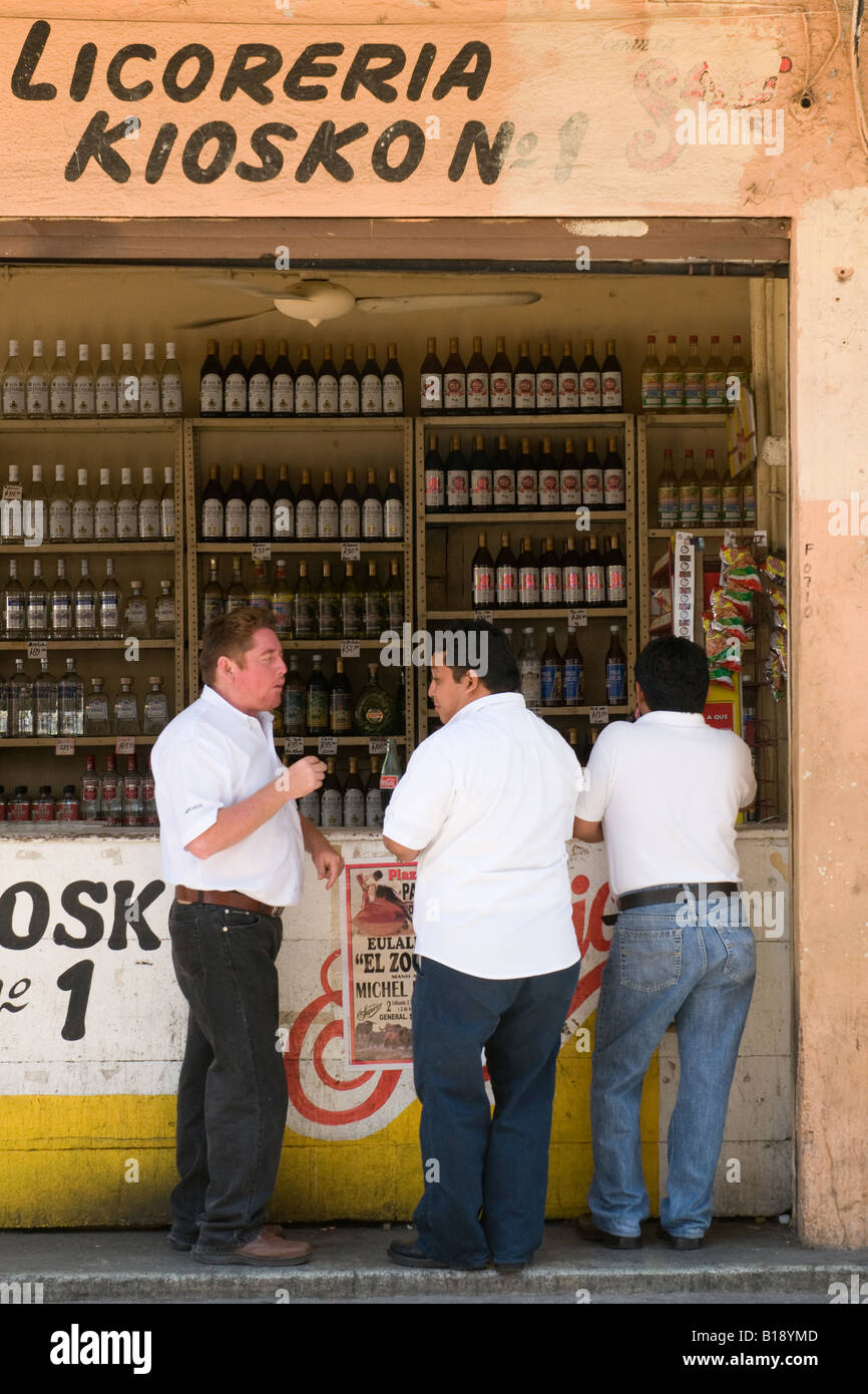Liquor store and bar in in Merida capital of the Yucatan state Mexico ...