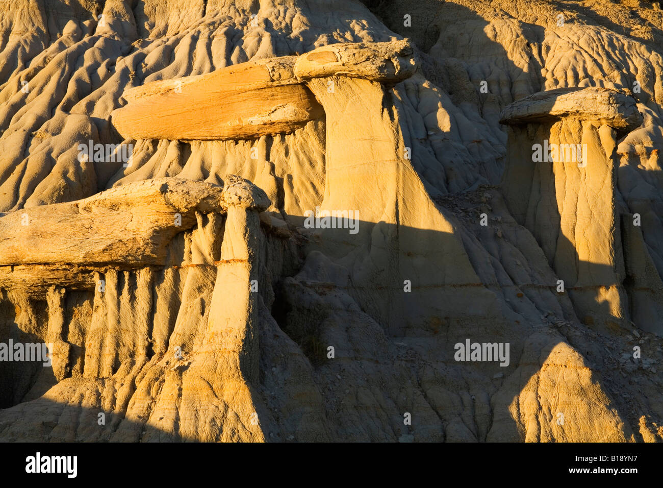 Slump block area in Theodore Roosevelt National Park North Unit ...