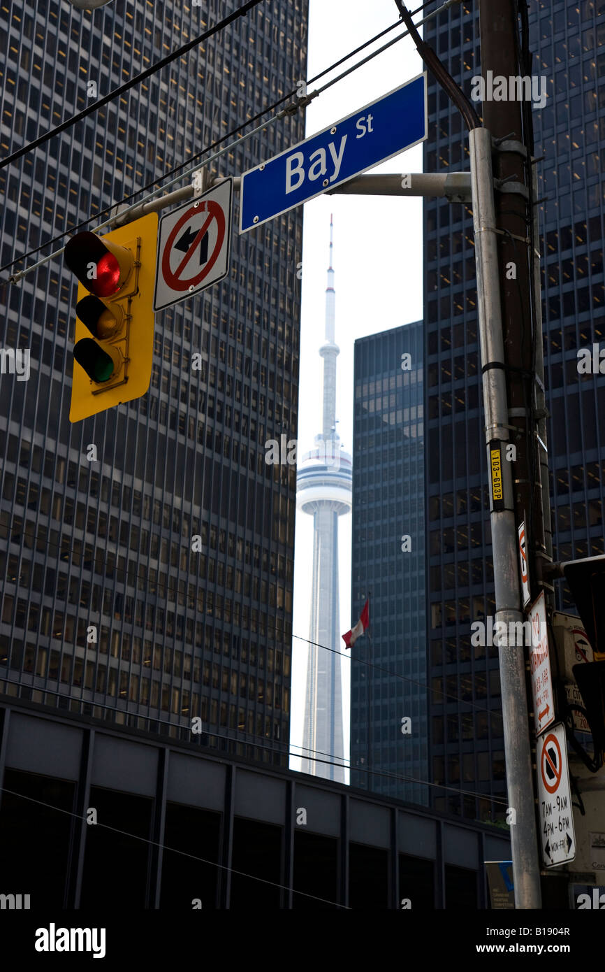 Bay street sign toronto hi-res stock photography and images - Alamy