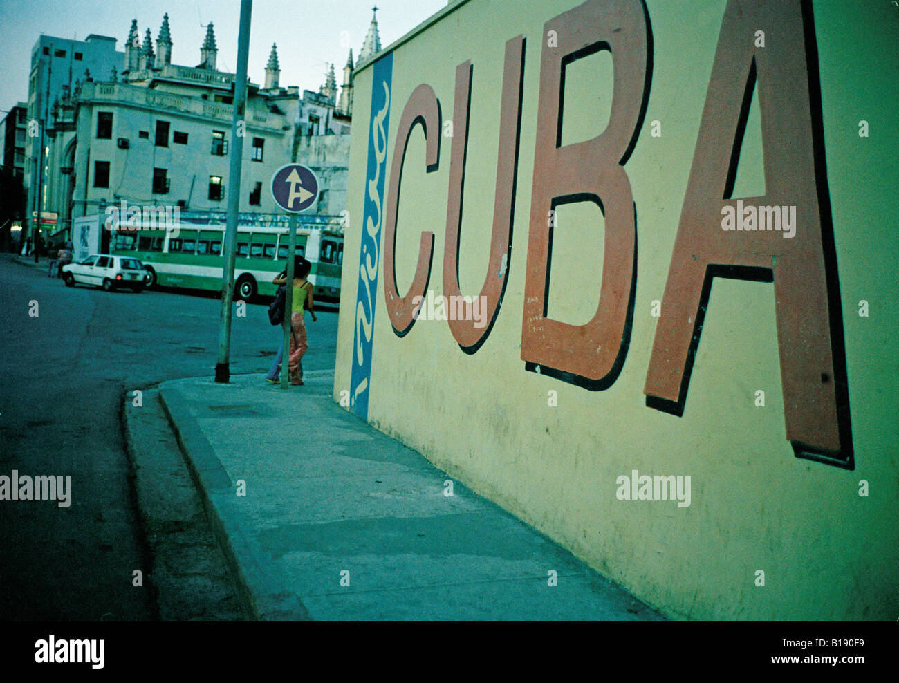 Cuba Libre sign, Old Town Havana Cuba Stock Photo - Alamy