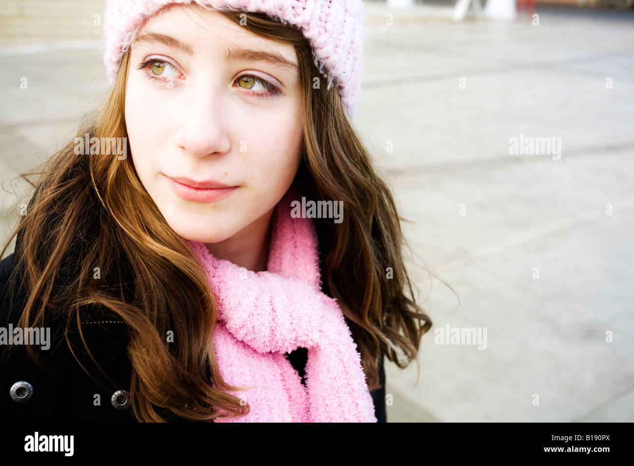 Female looking to the side Stock Photo - Alamy