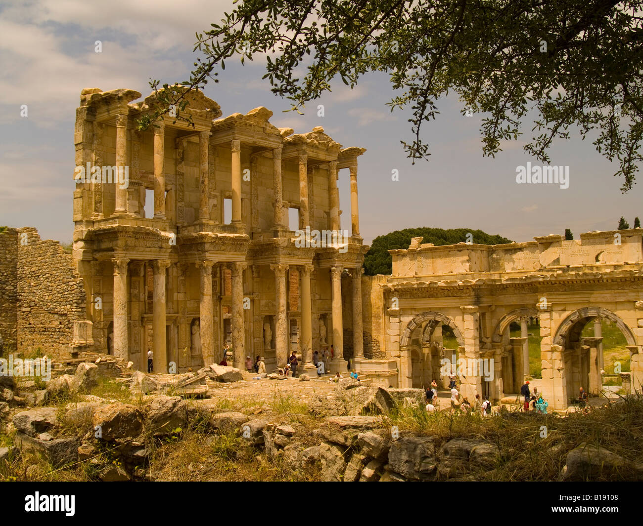 Library celsus ephesus greek inscription hi-res stock photography and ...