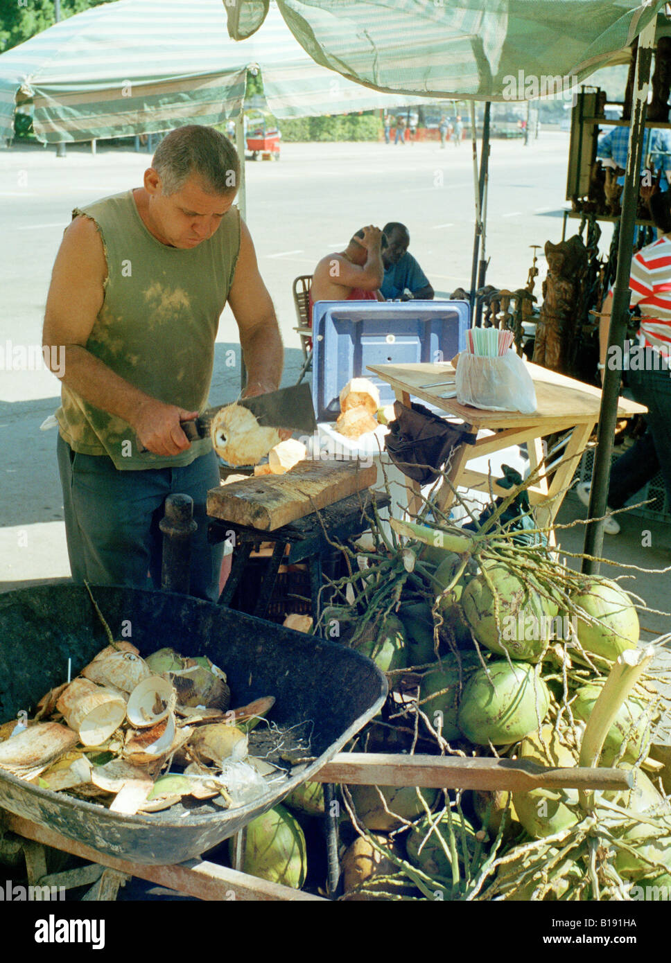 Watermelon vendor in Old Town Havana Cuba Stock Photo - Alamy