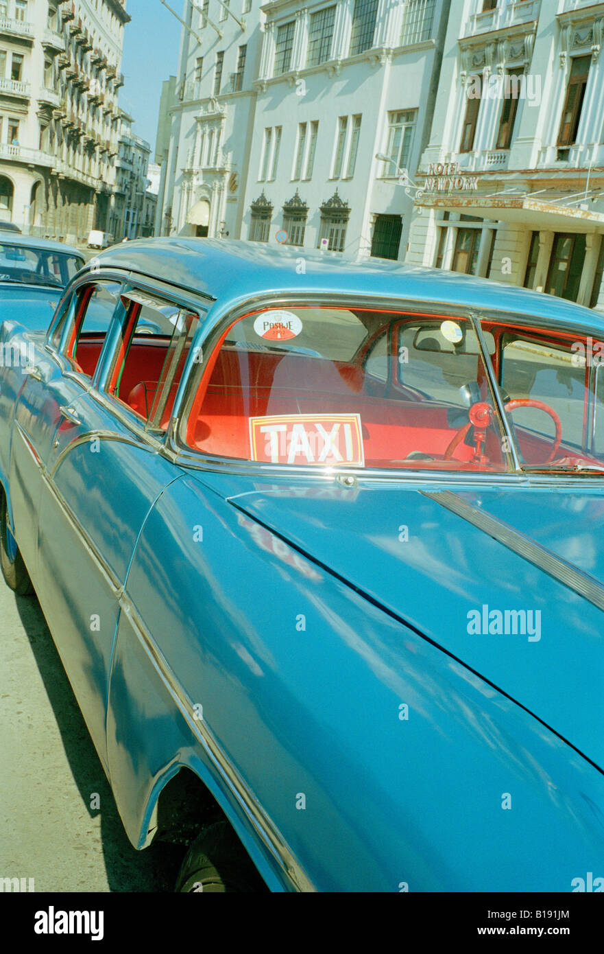 Taxi in Old Town Havana Cuba Stock Photo - Alamy