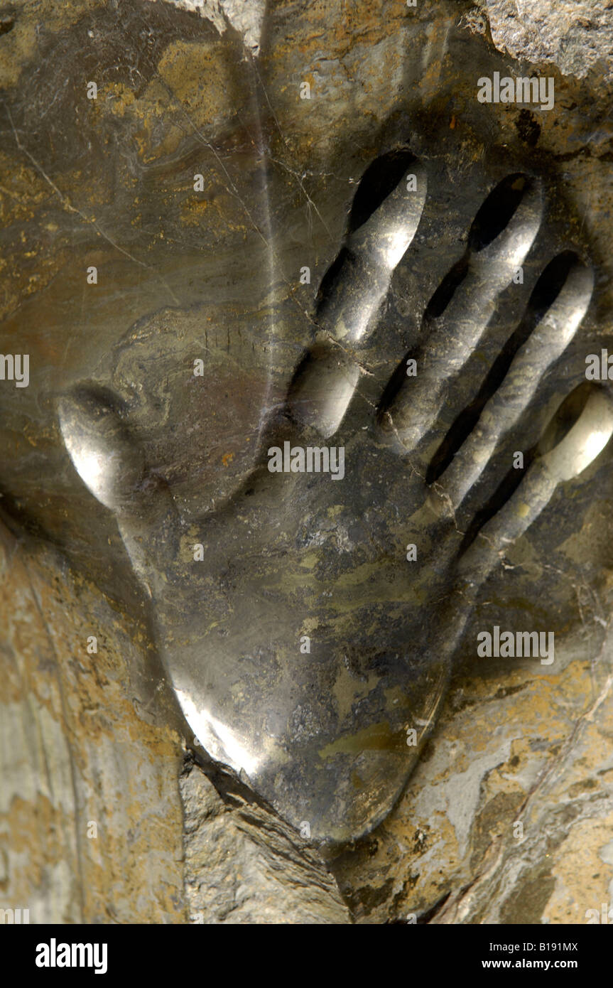 handprint hand rock goslar harz mountains germany deustchalnd travel ...