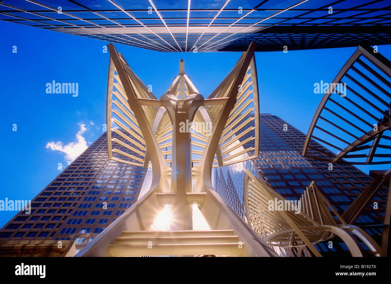 Calgary, First Street, sculpture, Alberta, Canada Stock Photo - Alamy